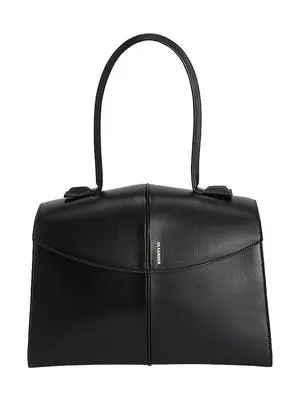 JIL SANDER Linea Leather Top-handle Bag - Black