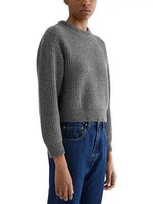 JIL SANDER Wool Crewneck Sweater - Koala