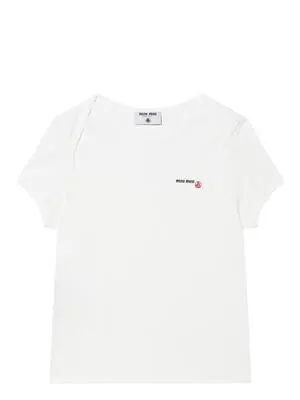 Miu Miu Petit Bateau X Stretch Jersey Regular T-shirt - No