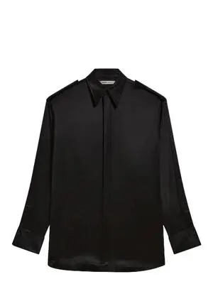 Phoebe Philo Liquid Utility Shirt - Black