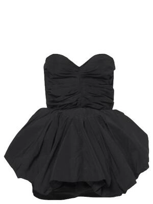 Magda Butrym Draped Wool Bustier Dress - No