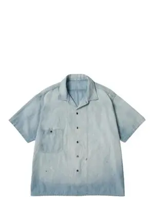 A.PRESSE Retro-style Short-sleeve Shirt - Bleached