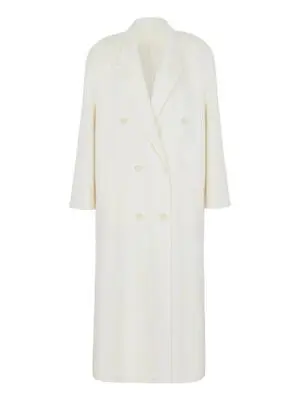 THE FRANKIE SHOP Gaia Double Breasted Coat - Ivory