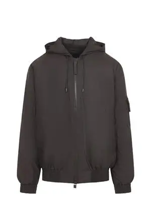 Rains Zip-up Drawstring Hoodie - No