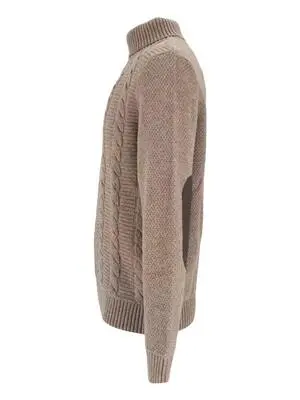 Barbour Cable-knit Roll-neck Sweater - Neutrals