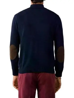 HACKETT  Elbow-patch Sweater - Blue