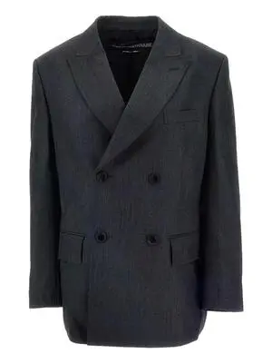 Junya Watanabe Double-breasted Wool Jacket - Grey