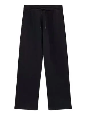 MSGM Logo-embroidered Drawstring Track Pants - Black