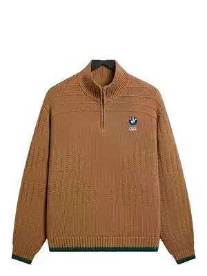 Kith X Bmw Ansel Quarter-zip Sweater - Brown