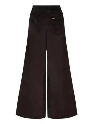 LOIS Corduroy Palazzo Pants - Brown