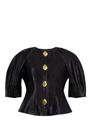 Cara Cara Fletcher Sculpted-sleeve Top - Black