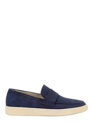 CORVARI Suede Slip-on Loafers - Blue