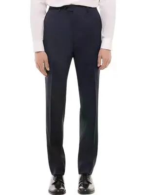 FURSAC Prince Of Wales Check Tailored Trousers - Blue