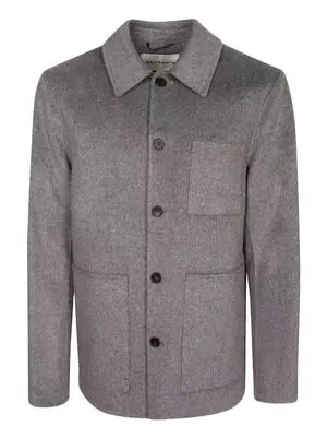 AMARANTO Button-up Shirt Jacket - Grey