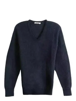 Auralee V-neck Sweater - Blue