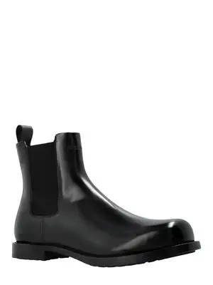 Balenciaga Leather Chelsea Boots - Black
