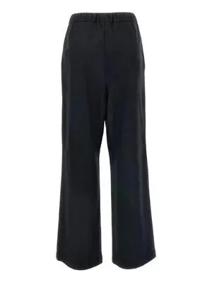 Barena Venezia Mado Flan Elasticated-waist Wide-leg Trousers - Grey