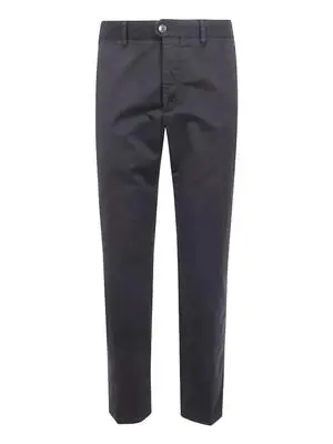 Incotex Cotton Chino Trousers - Black