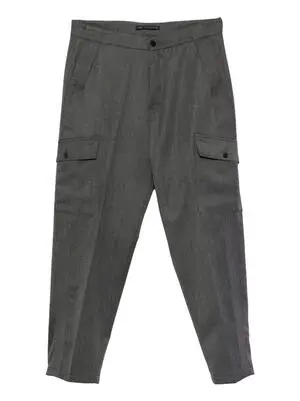 LOW BRAND Straight-leg Cargo Trousers - Grey