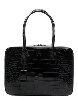 SAINT LAURENT Sac De Jour Croc-effect Shoulder Bag