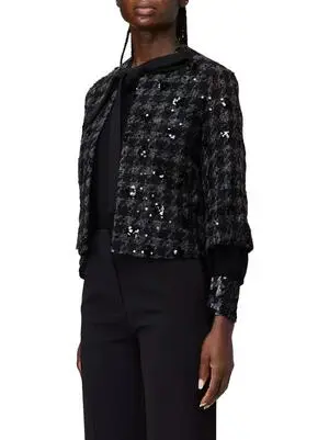 HANITA Sequin-embellished Bouclé Jacket