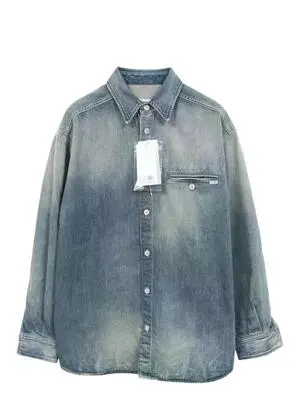 MAISON MARGIELA 2020s Logo-patch Shirt - Blue