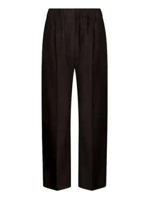 Max Mara Pressed-crease Trousers - Brown