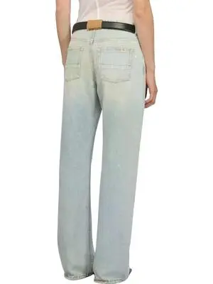 SEMICOUTURE Delma Paint-splatter Jeans - Blue