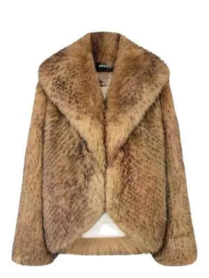 ROTATE BY BIRGER CHRISTENSEN Faux-fur Jacket - Brown