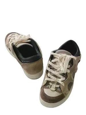 SANTHA Cut-out Panelled Sneakers