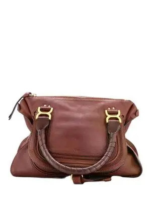 Chloé Marcie Leather Medium Shoulder Bag Brown