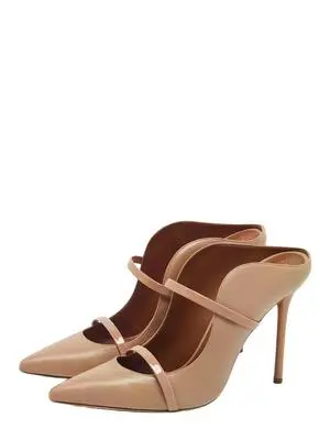 MALONE SOULIERS Maureen Pointed-toe Mules - Neutrals