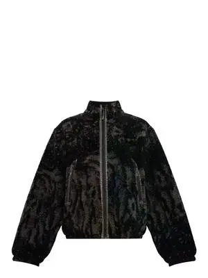ROA Fleece Zip-up Jacket Black