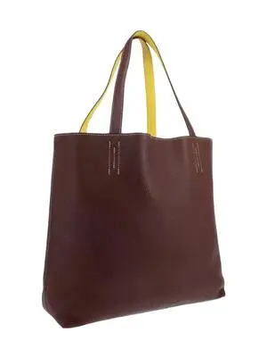 Hermès 2020 Double Sens Leather Tote Bag Brown