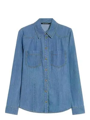 PENNYBLACK Western-style Denim Shirt - Blue