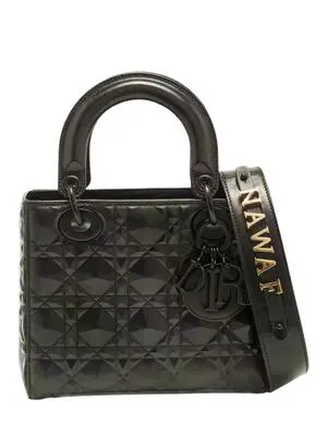 Dior 2022 Small Lady My Abcdior Cannage Tote Bag - Black