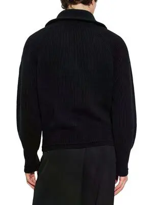 ENTIRE STUDIOS Ribbed-knit Wool Sweater - Black
