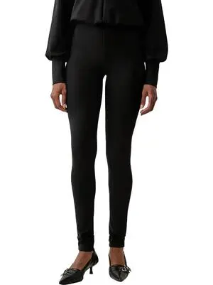 Patrizia Pepe Logo-plaque Slim-fit Trousers - Black