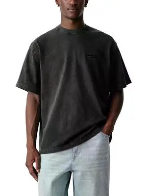 NEIGHBORHOOD Logo-print Faded T-shirt - Black