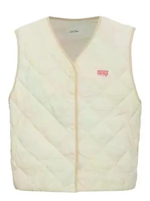 American Vintage Yupibam Diamond-quilted Vest - Neutrals