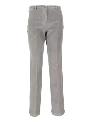 BRIGLIA 1949 Corduroy Straight-leg Trousers - Grey