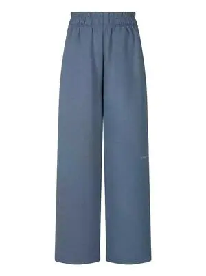 STUDIO TOMBOY Logo-print Drawstring-hem Trousers - Blue