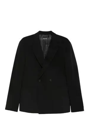 ANTONY MORATO Double-breasted Peak-lapels Blazer - Black