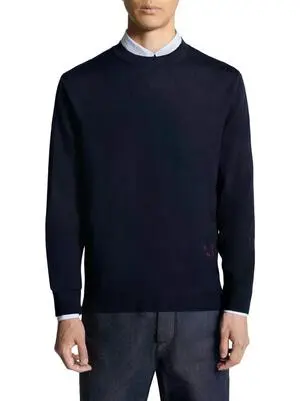 PUBLIC SCHOOL NEW YORK Hoyt Logo-embroidered Sweater - Blue