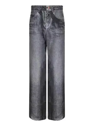 PIERRE-LOUIS MASCIA Trompe-l'oeil Effect Jeans - Black