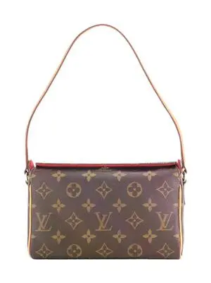 LOUIS VUITTON Recital Handbag Monogram Canvas Shoulder Bag - Brown