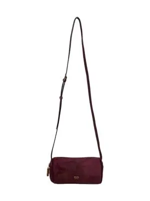 Khaite Suede Leather Shoulder Bag Red