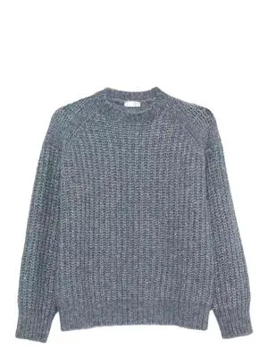 Peserico Chunky-knit Raglan-sleeve Sweater - Blue