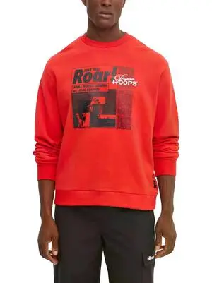 PUMA Hoops Graphic-print Sweater - Red