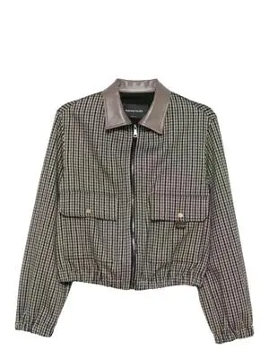 Fabiana Filippi Check-pattern Zip-up Jacket Neutrals